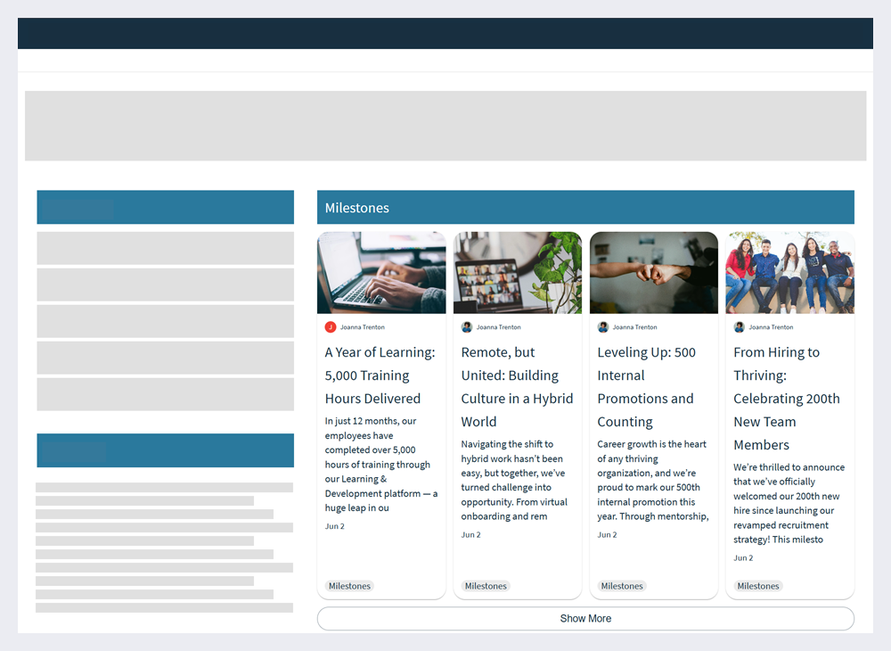 News widget – Igloo Flex