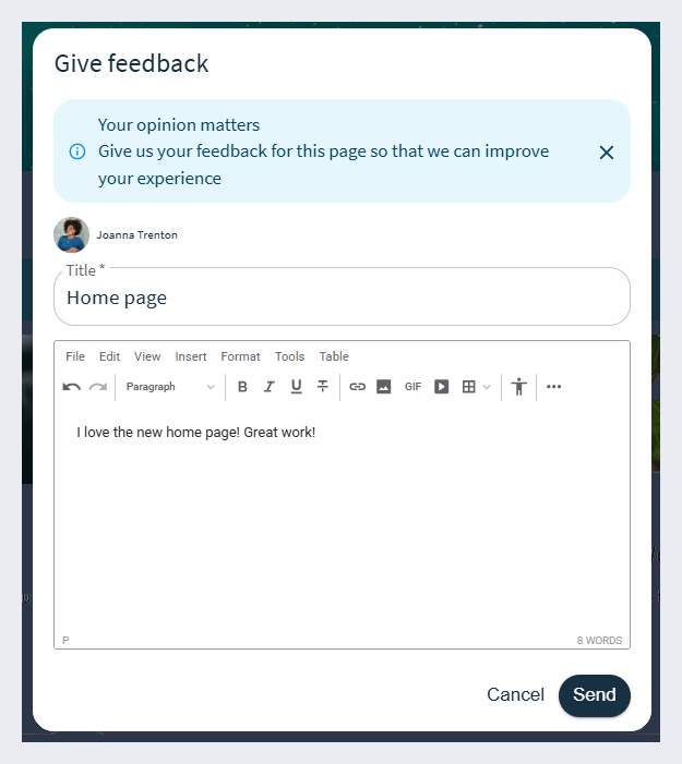Feedback – Igloo Flex