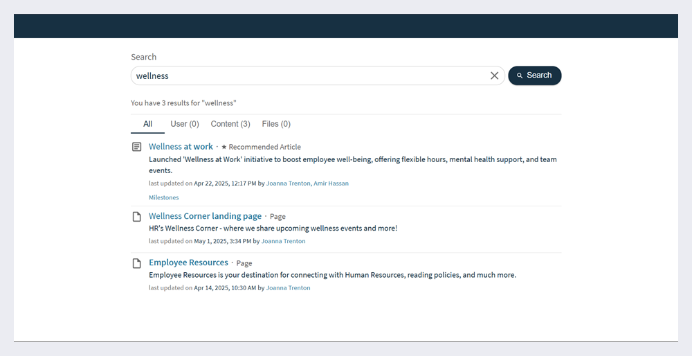 Recommended results – Igloo Flex