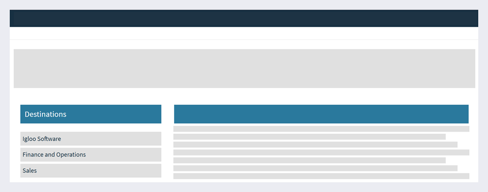 Links widget – Igloo Flex